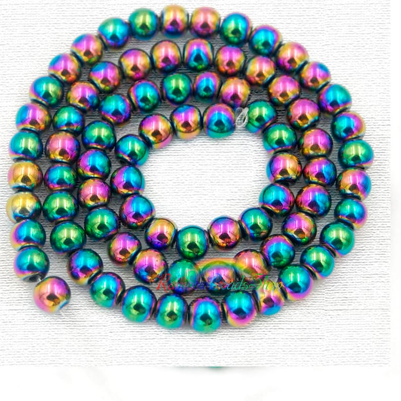 Natural Multi Color Hematite Beads 2mm 3mm 4mm 6mm 8mm 10mm Etsy