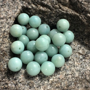 Blue Amazonite Beads Wholesale Gemstone Natural Stone Russian - Etsy