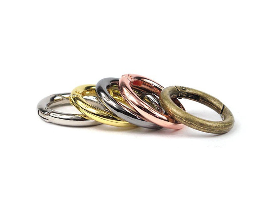 Spring O-ring Buckles Clips Carabiner Purses Handbags Round Push ...