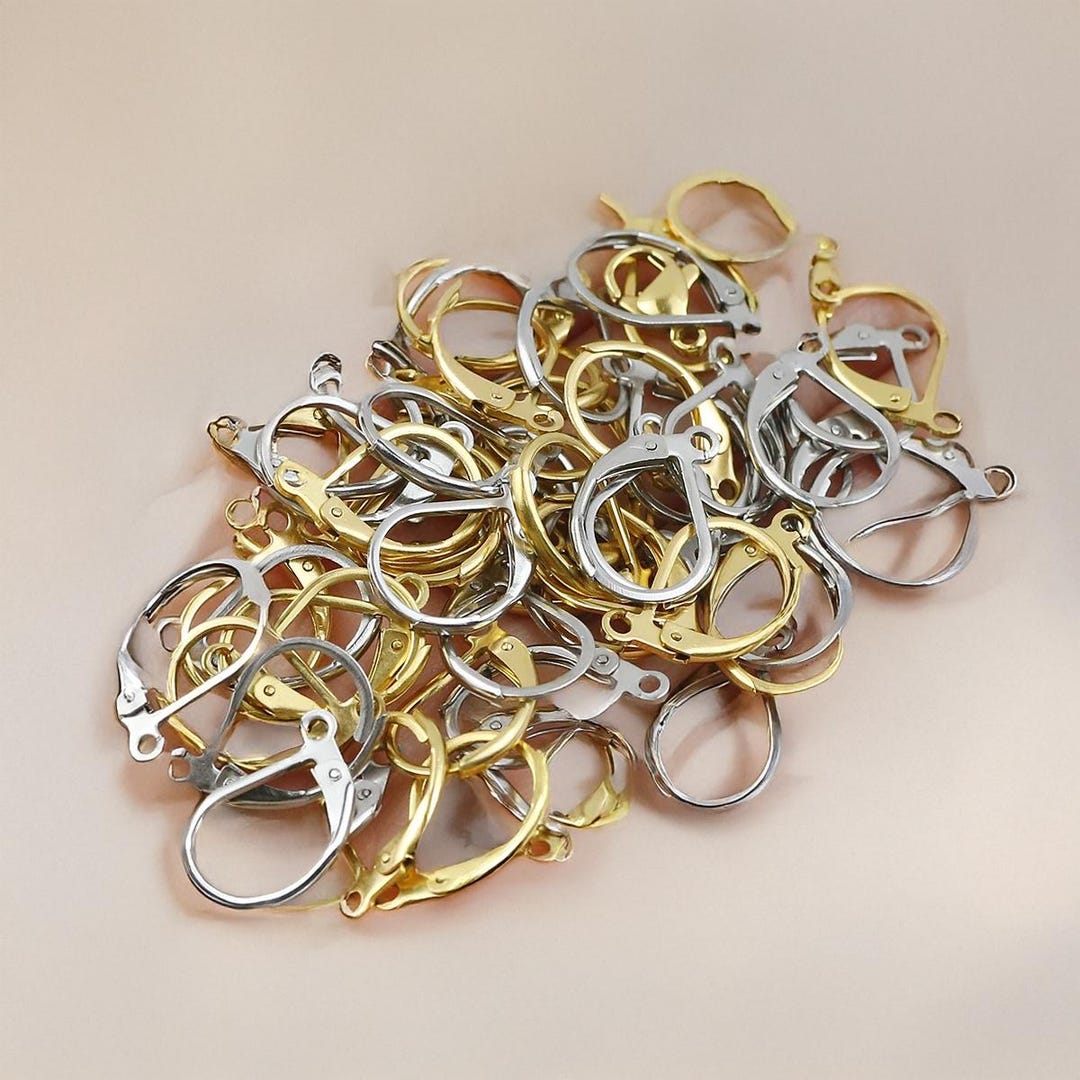 Stainless Steel Leverback Ear Wires, Durable Earring Making Components ...