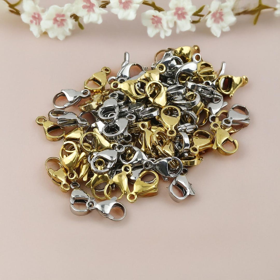 Stainless Steel Lobster Clasps, 5-15mm Durable Claw Jewelry Making ...