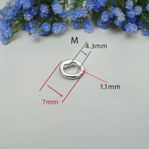925 Sterling Silver Closed Jump Rings With Double Hole, Wire Protectors ...