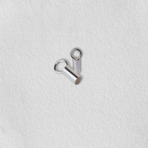 Crimp Tube Bead With Loop, 925 Sterling Silver Crimp Ends, Size From ...
