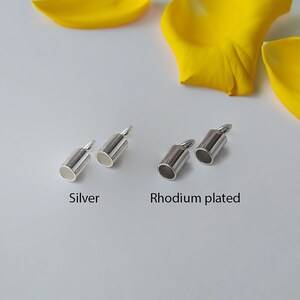 Crimp Tube Bead With Loop, 925 Sterling Silver Crimp Ends, Size From ...