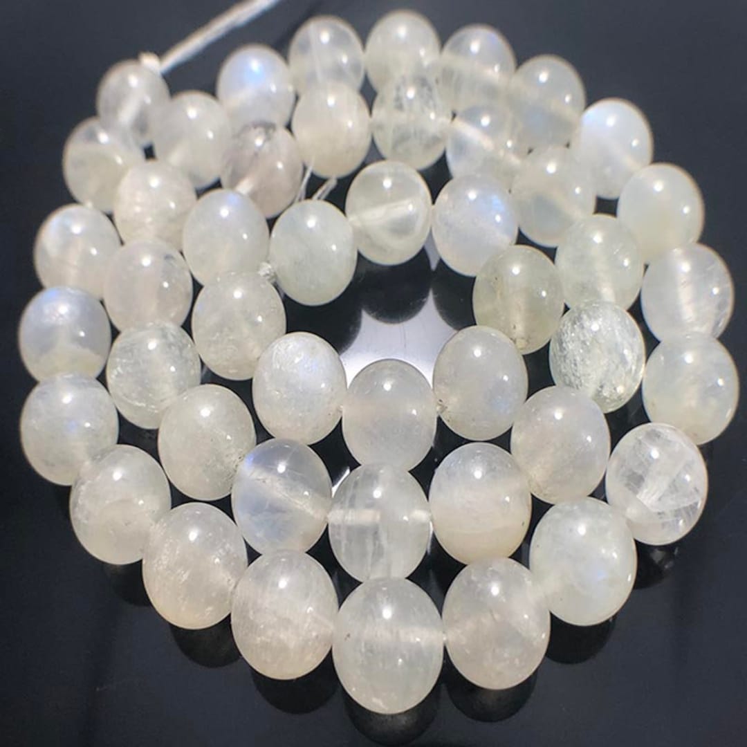 Natural White Moonstone Beads, Wholesale Gemstone Beads, Jewelry ...