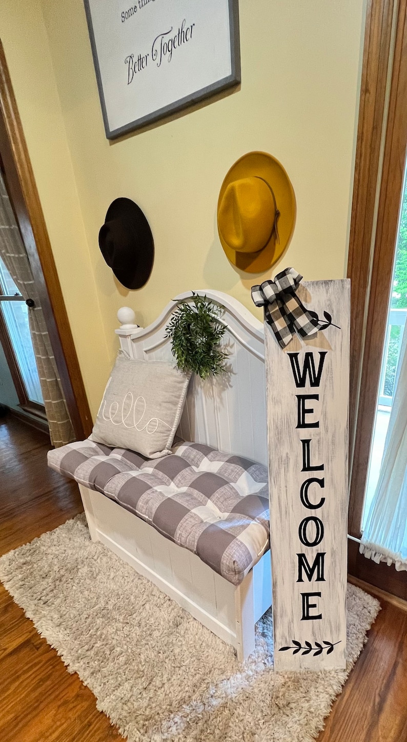 Welcome Sign, Welcome Sign Front Door, Farmhouse Welcome Sign, Front ...