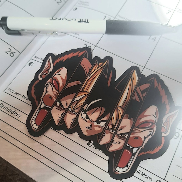 Dragon Ball Z Stickers - Etsy