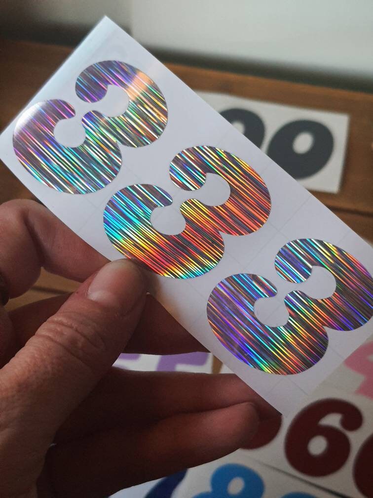 Angel Numbers Vinyl Stickers in Retro Font - Etsy