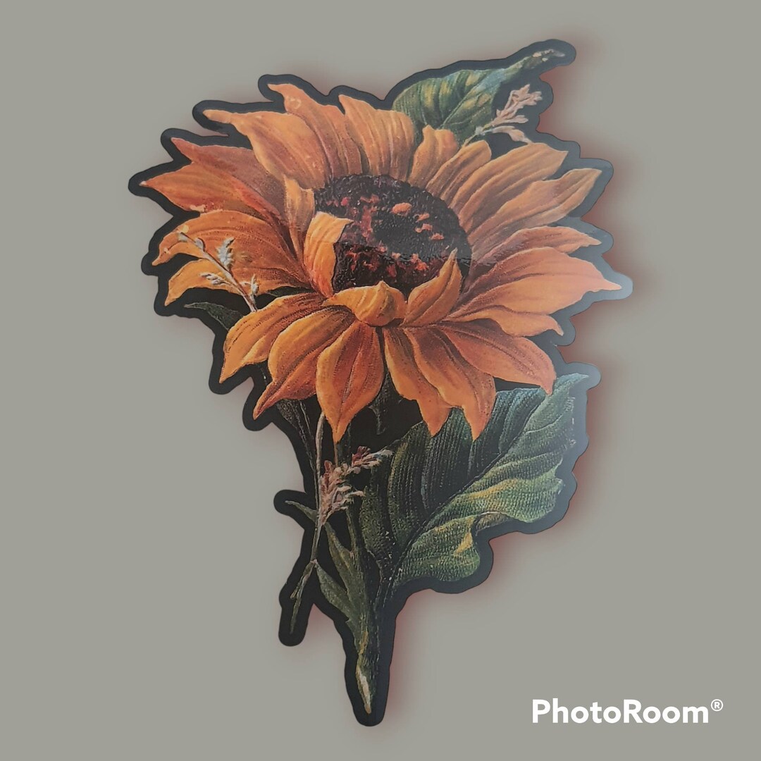 Large Sunflower Stickers - Etsy