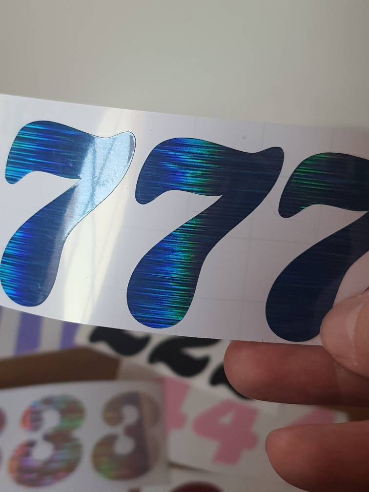 Angel Numbers Vinyl Stickers in Retro Font - Etsy