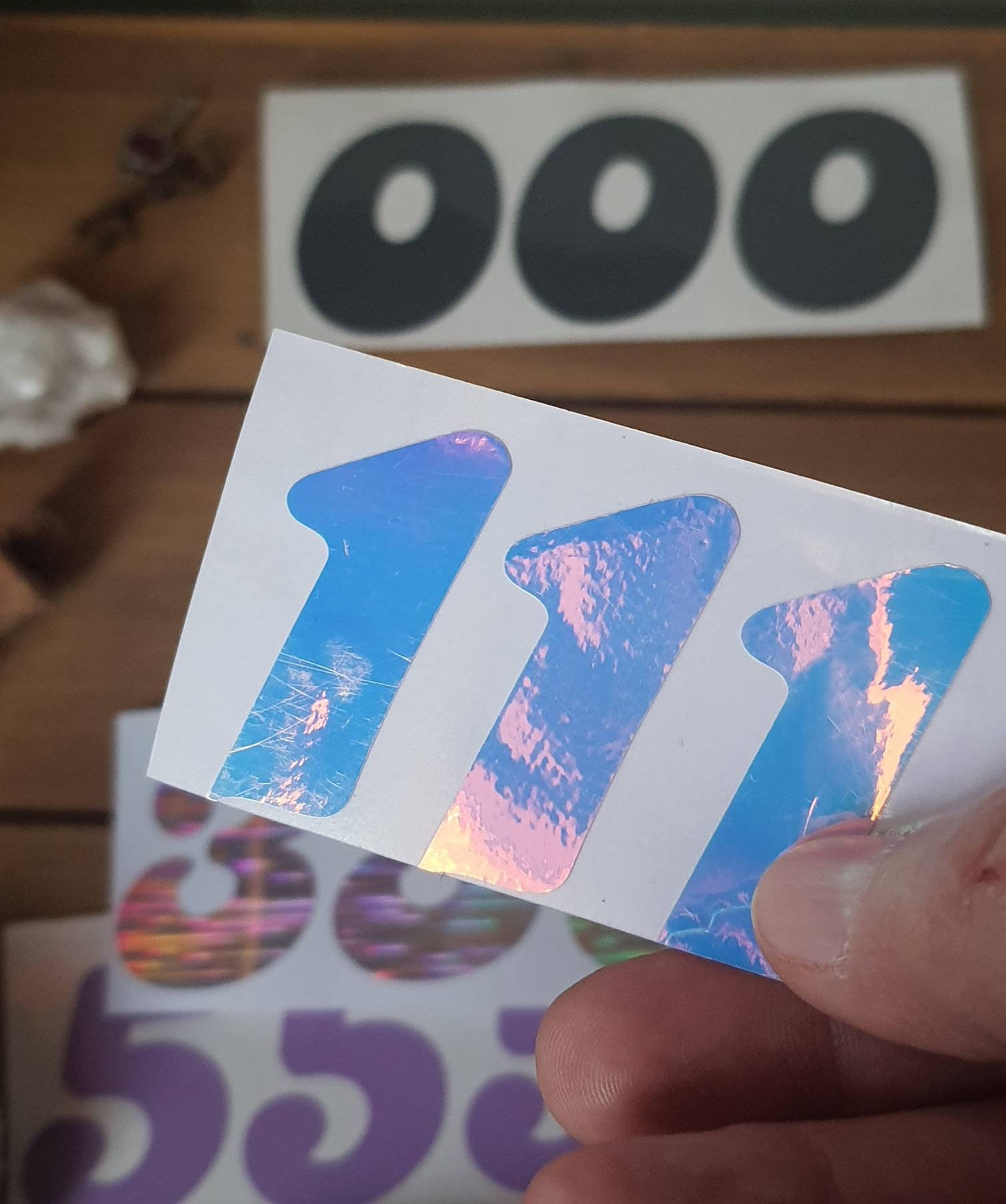 Angel Numbers Vinyl Stickers in Retro Font - Etsy