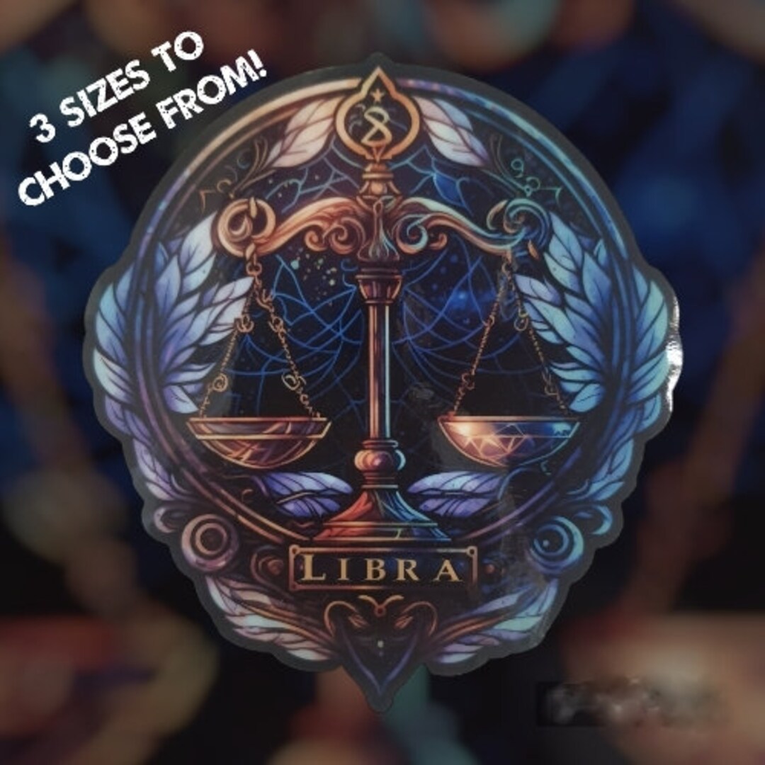 LIBRA Stickers Large, Medium, and Small Sizes - Etsy