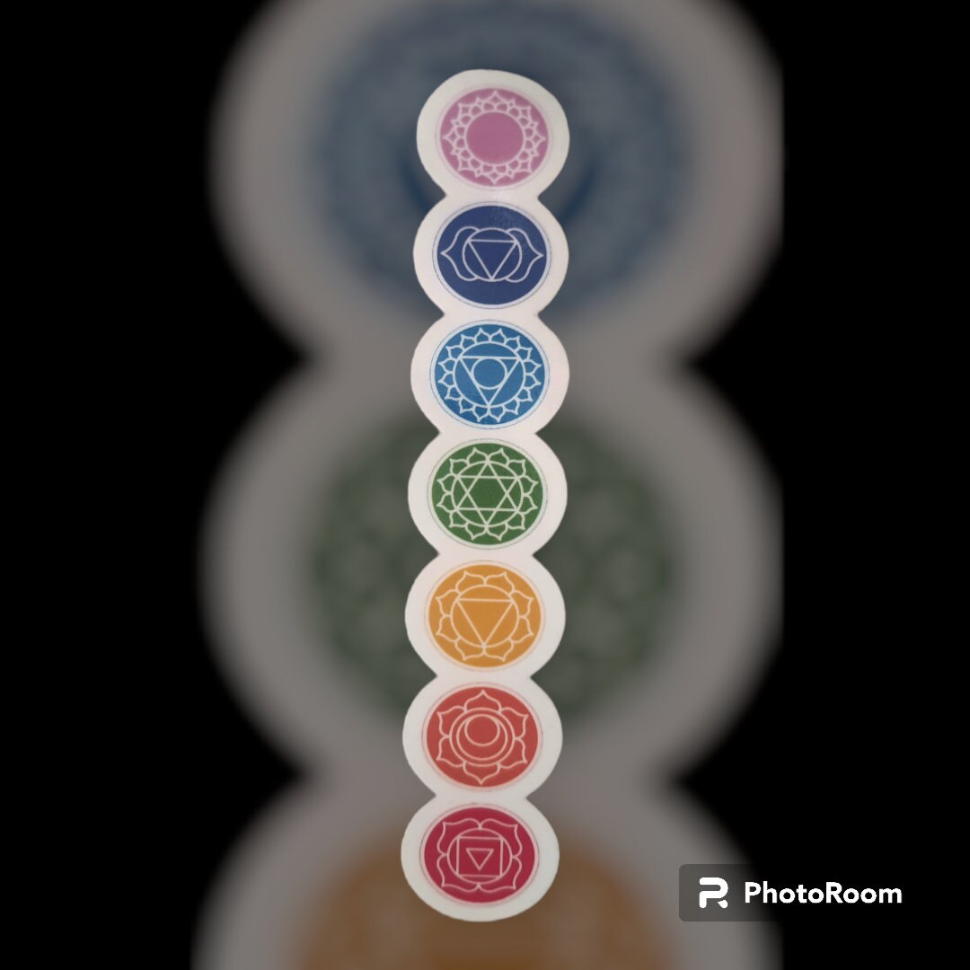 Chakra Circles Sticker With All 7 Chakras - Etsy