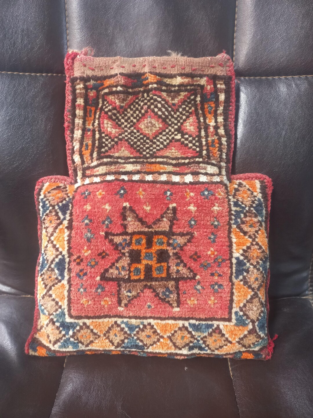 Antique Kurdish Wool Salt Bag: Tribal Woven Wall Hanging (11x13) - Etsy