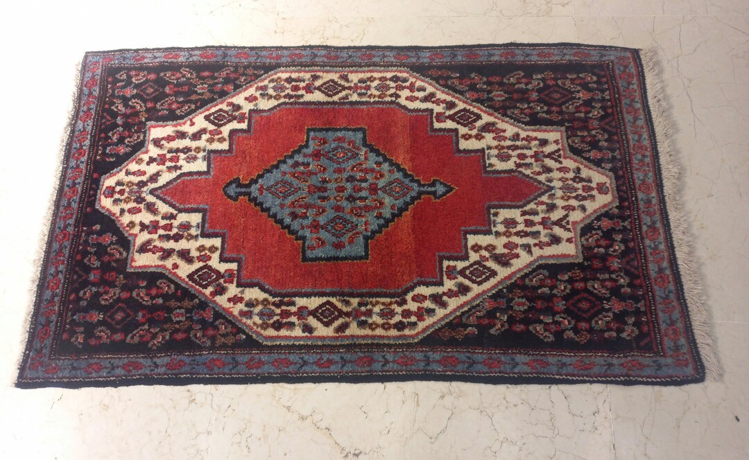 Decorative Kurdish Rug,small Rug,2,1" Ftx3,5"ft, / 66x109cm,medallion ...