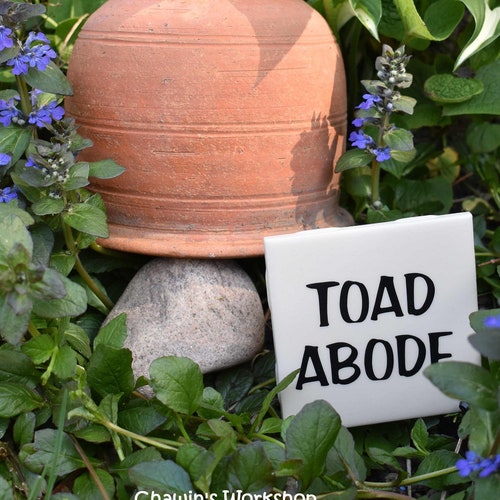 Toad Abode Funny Garden Sign Toad House Garden Sign Cute Gift - Etsy Canada