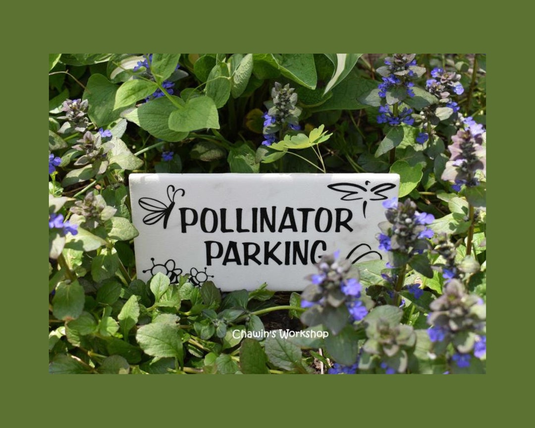 Pollinator Parking Funny Garden Sign, Pollinator Garden Free Ship ...