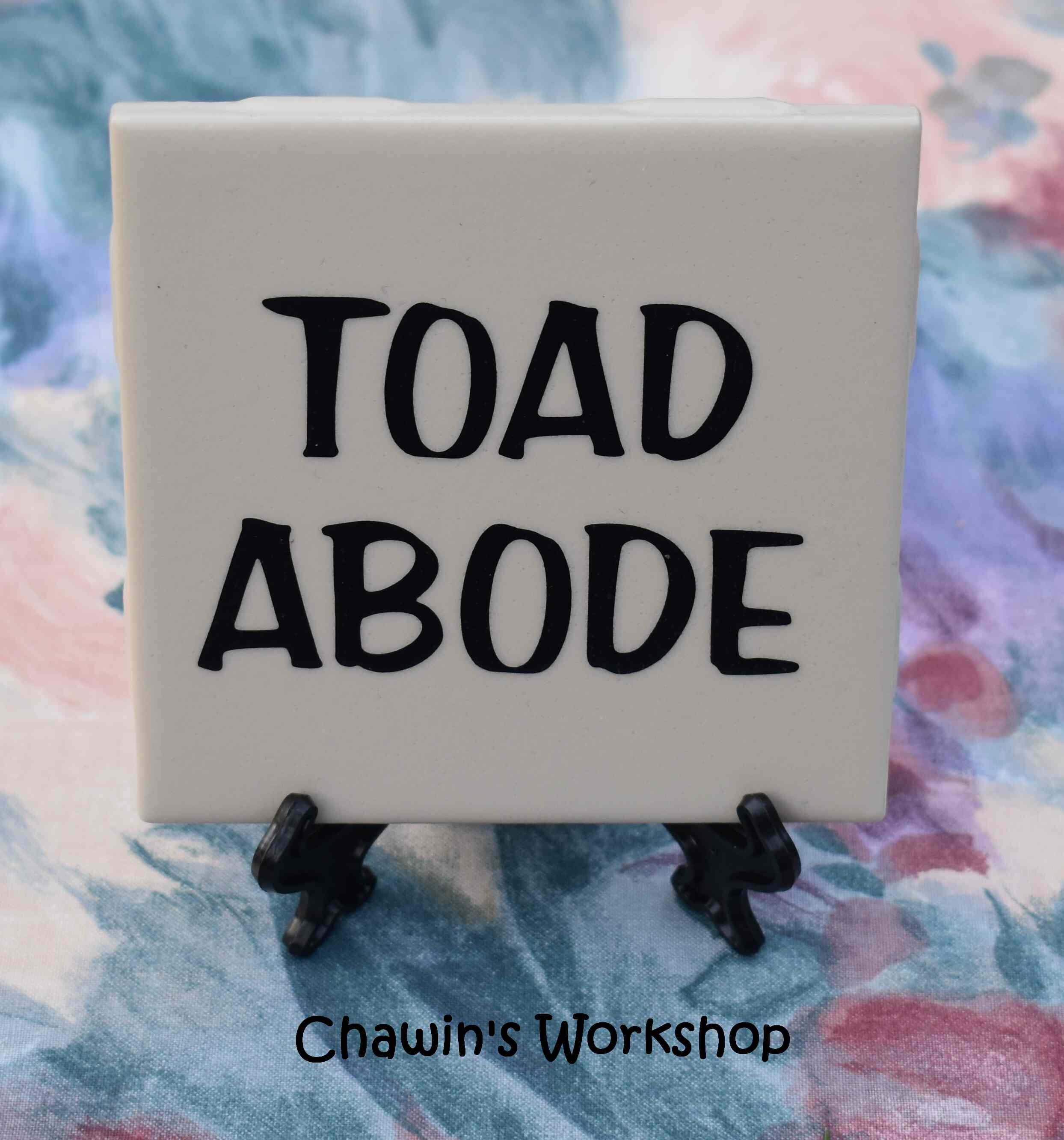 Toad Abode Funny Garden Sign Toad House Garden Sign Cute Gift | Etsy Canada