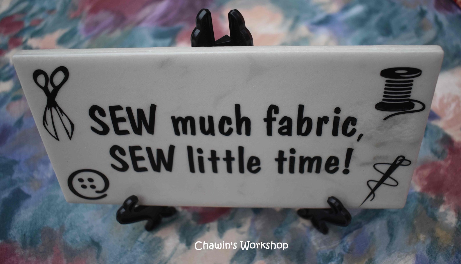 SEW Much Fabric SEW Little Time Funny Sewing Room Sign Sewist | Etsy Canada