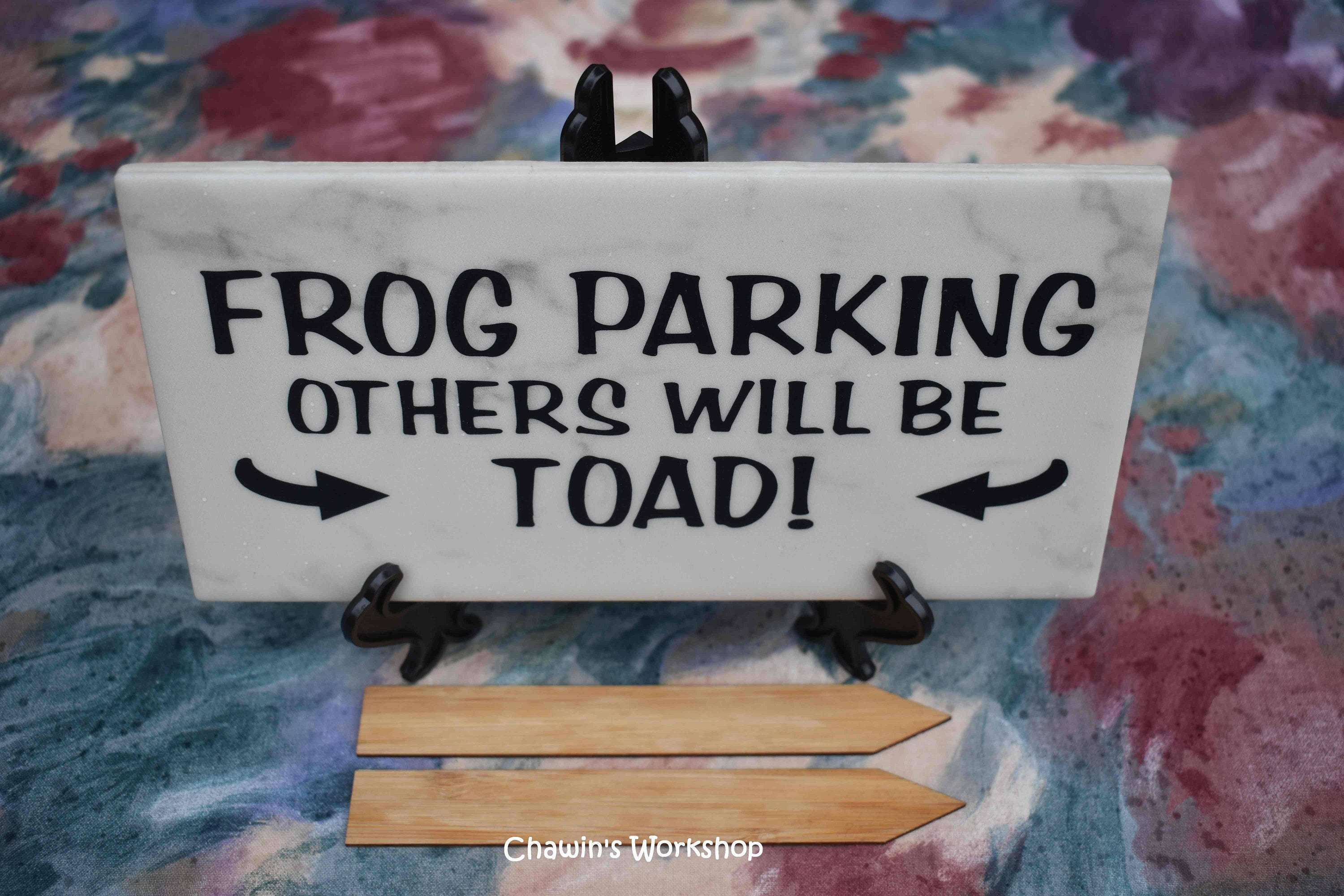 Frog Parking Funny Garden Sign Toad Sign Funny Gardener Gift - Etsy Canada