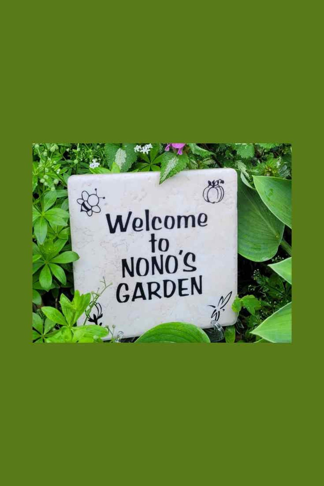 Welcome to Nono's Garden Garden Gift for Nono, Grandparent Garden Sign ...