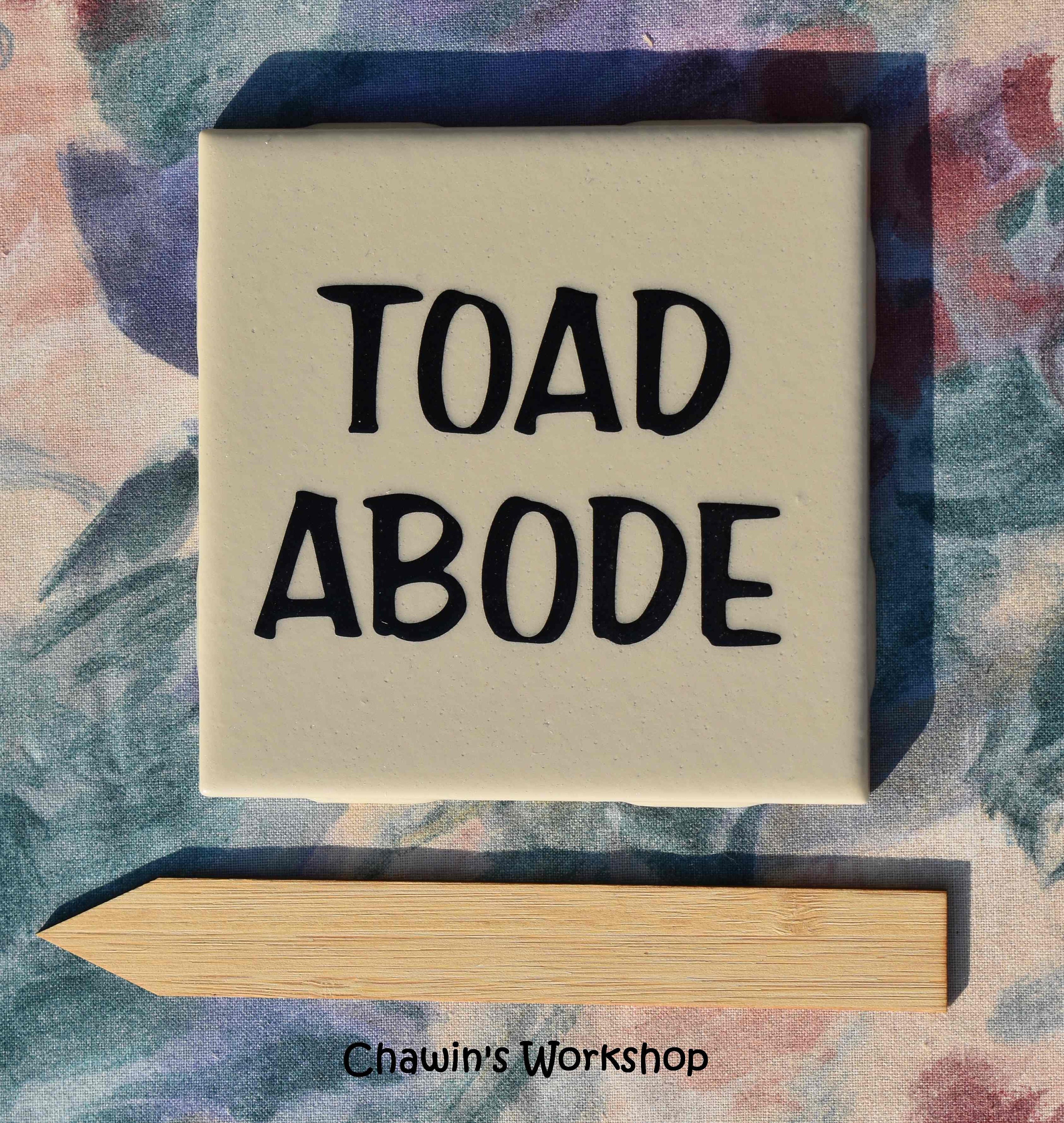 Toad Abode Funny Garden Sign Toad House Garden Sign Cute Gift | Etsy Canada