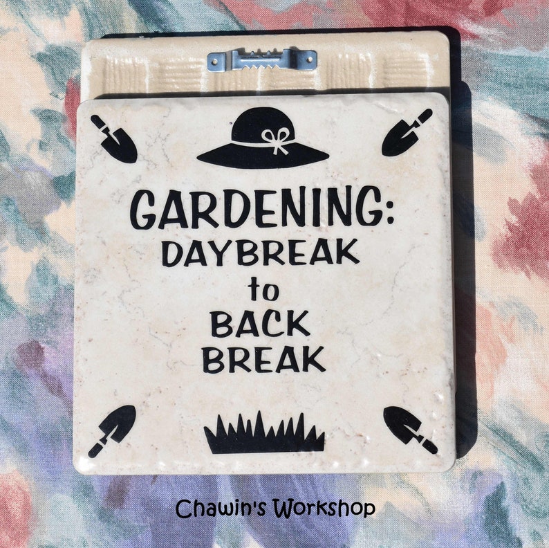 Gardening: daybreak to back break Funny Garden Sign Gift for | Etsy