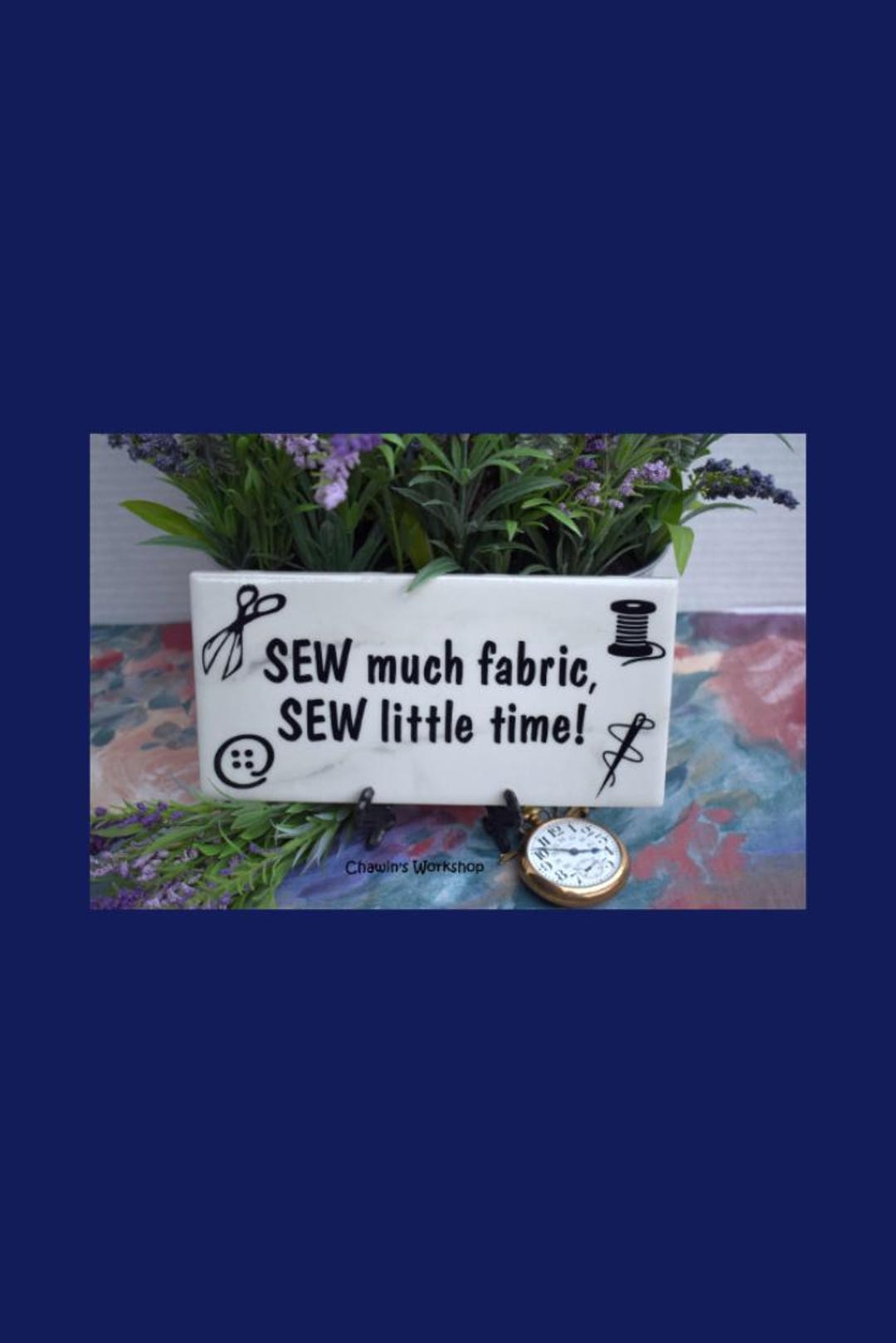 Sew Much Fabric, Sew Little Time - Funny Sewing Room Sign, Craft Décor ...