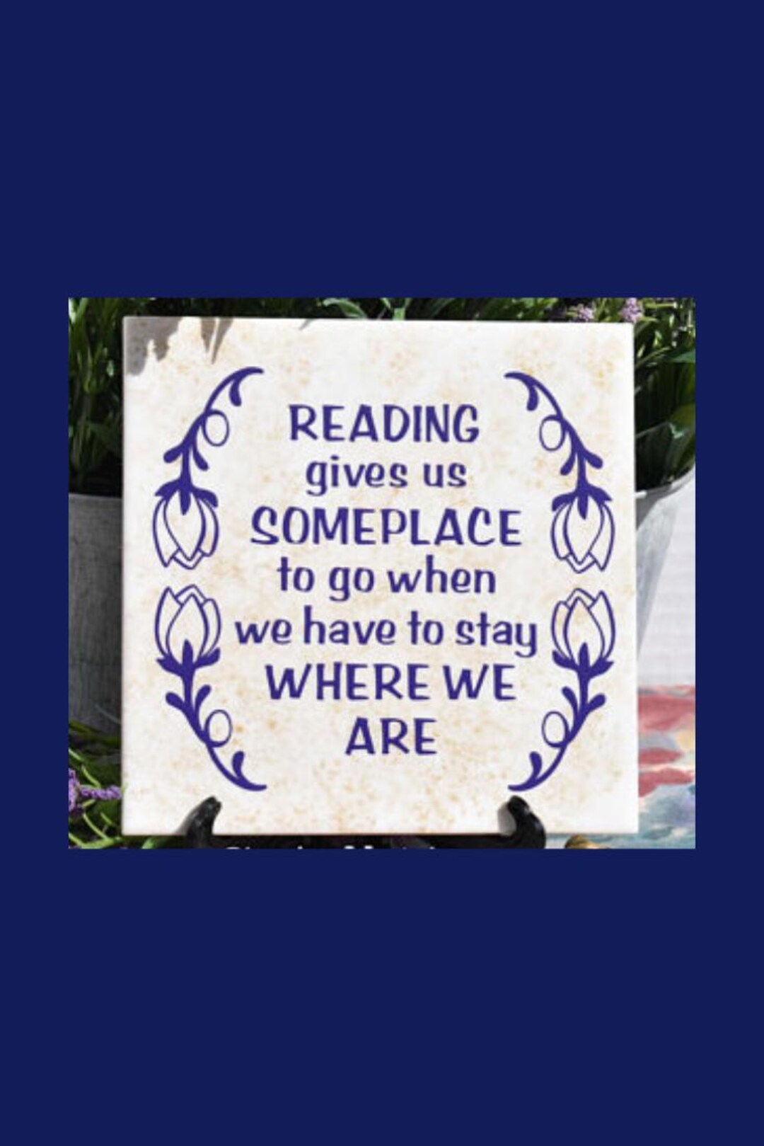 Reading Gives Us Someplace to Go...bookworm Gift, Reading Quote - Etsy