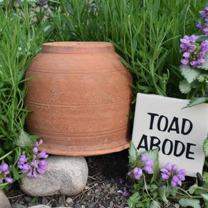 Toad Abode Funny Garden Sign Toad House Garden Sign Cute Gift | Etsy