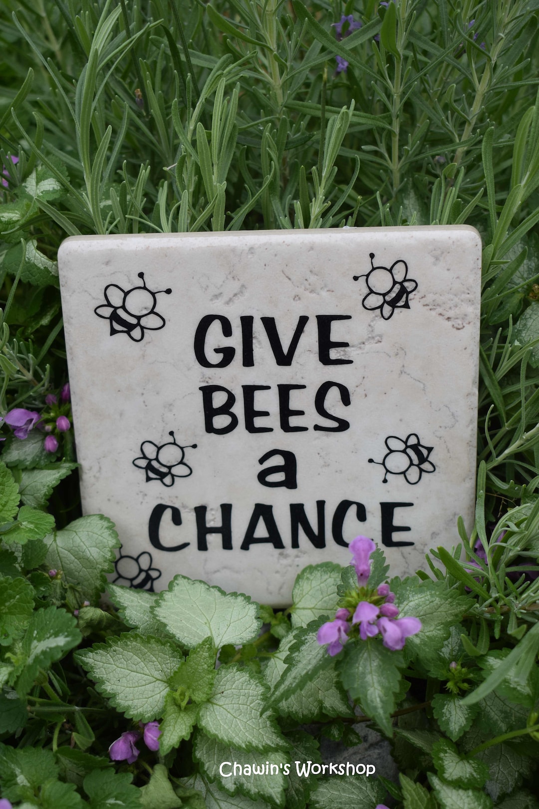 Give Bees a Chance Beekeeper Gift Bee Garden Sign Father's - Etsy Canada