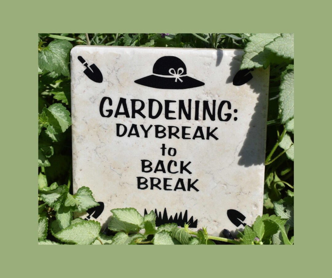 Gardening: Daybreak to Back Break Funny Garden Sign Gift for - Etsy Canada