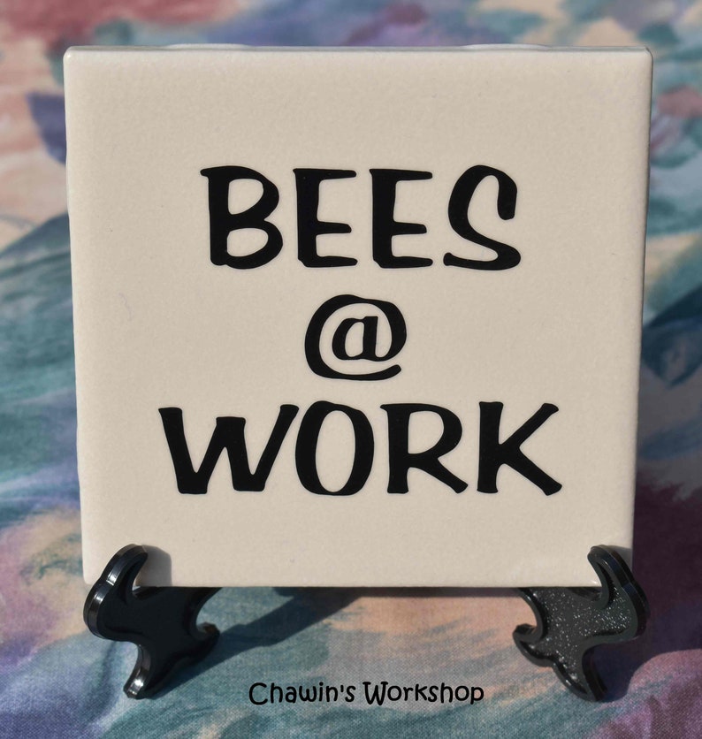 Bees Work Garden Sign Bee Garden Gift Beekeeper Gift - Etsy