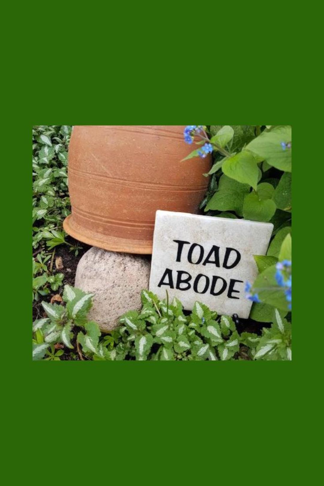 Toad Abode Enchanting Toad House Garden Sign Toad Lover Gift Cute ...