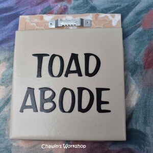 Toad Abode Funny Garden Sign Toad House Garden Sign Cute Gift | Etsy