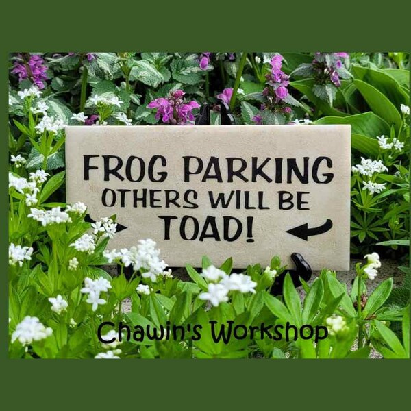 Toad Abode Funny Garden Sign Toad House Garden Sign Cute Gift for ...