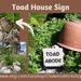 Toad Abode Funny Garden Sign Toad House Garden Sign Cute Gift - Etsy