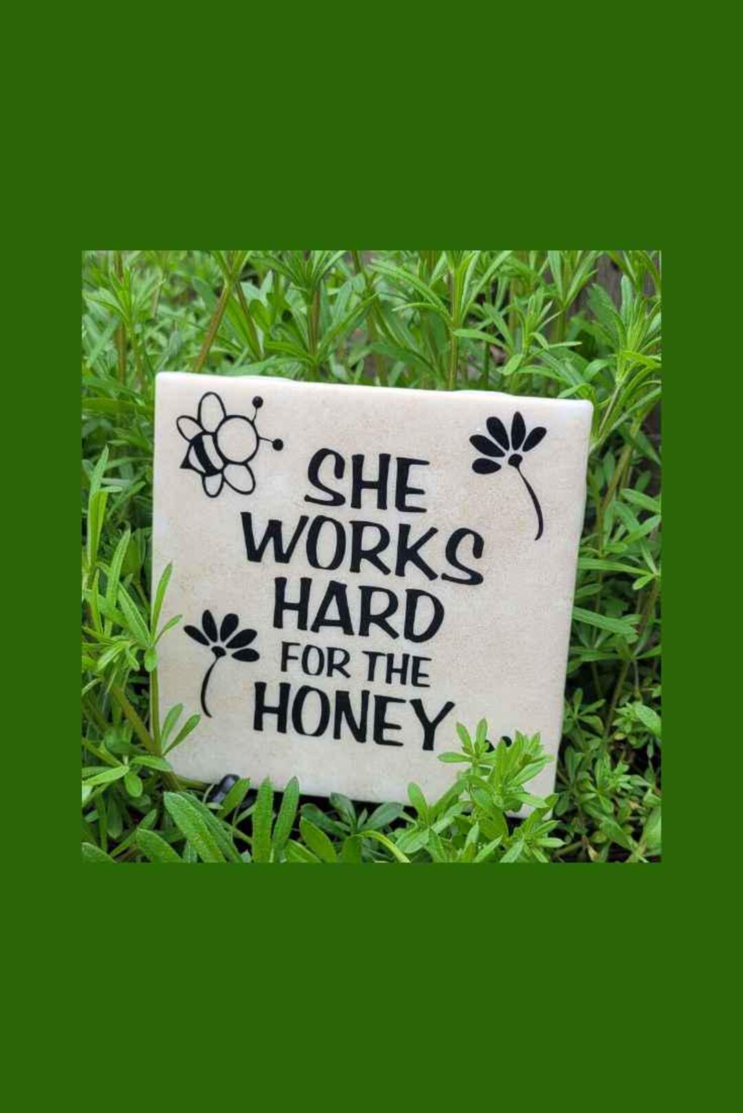 She Works Hard for the Honey Beekeeper Garden Gifts, Bee Garden Saying ...