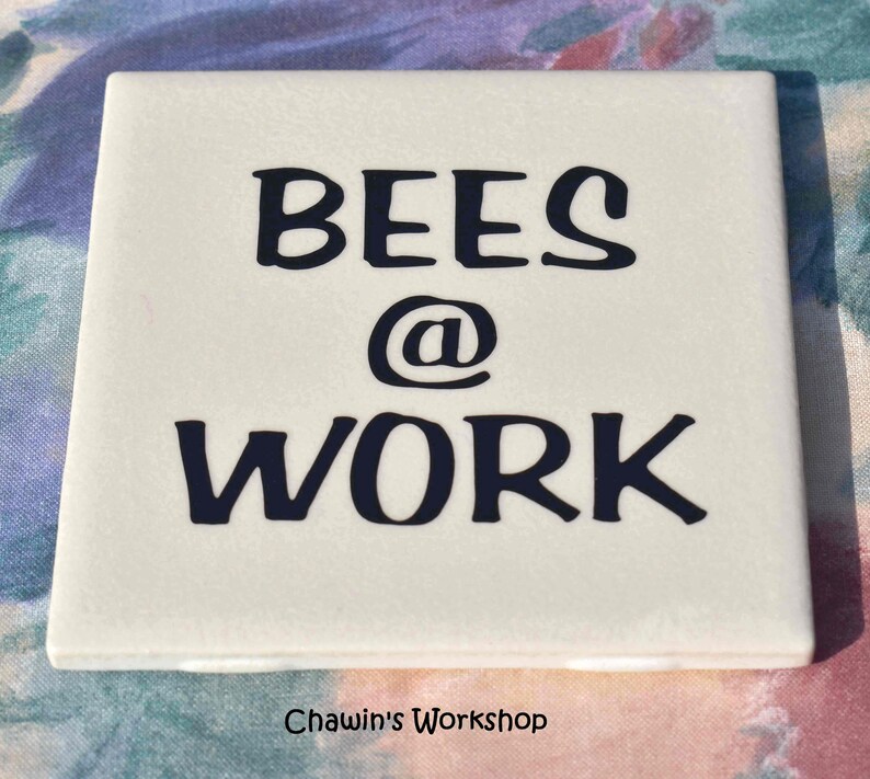 Bees Work Garden Sign Bee Garden Gift Beekeeper Gift - Etsy