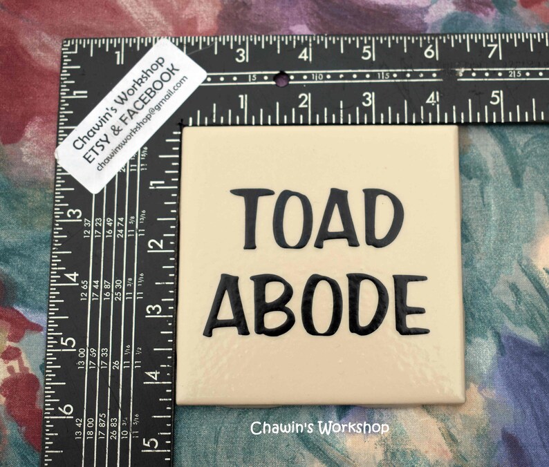 Toad Abode Funny Garden Sign Toad House Garden Sign Cute Gift | Etsy