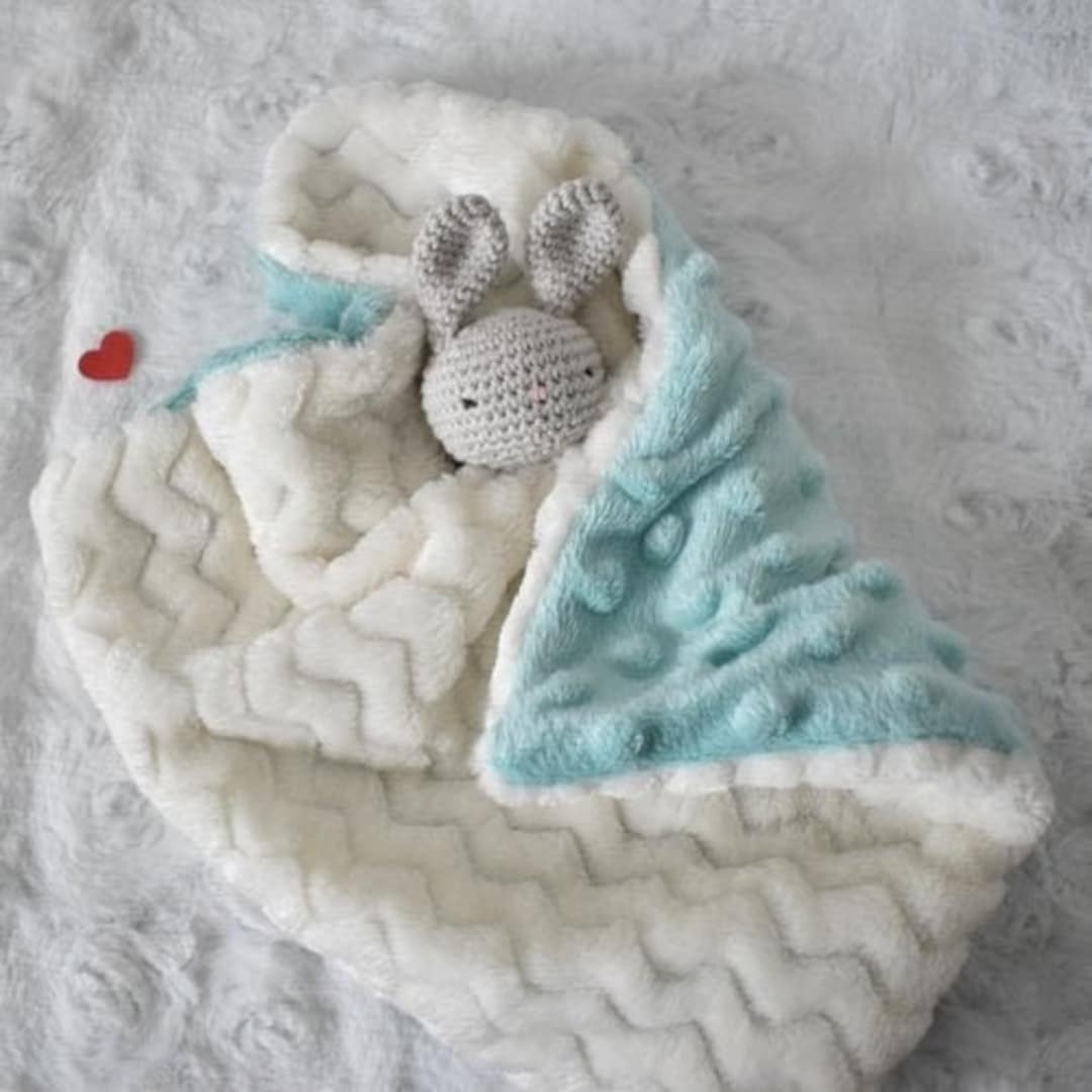 Rabbit Comforter, Baby Comforter, Handmade Organic Cotton for Birth ...