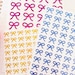 Bow Vinyl Sticker Sheet - Etsy