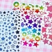 Stars Permanent Vinyl Sticker Sheet - Etsy