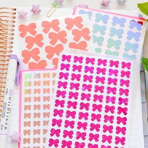 Ribbon Vinyl Sticker Sheet - Etsy