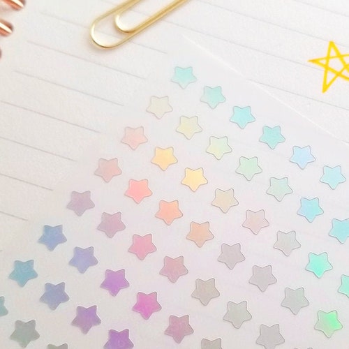 Stars Permanent Vinyl Sticker Sheet - Etsy