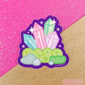 Crystal Vinyl Sticker - Etsy