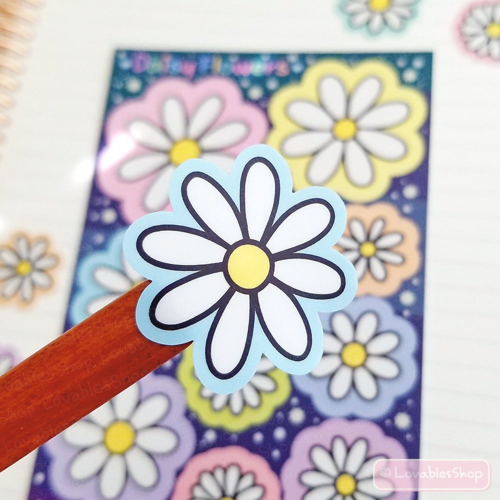 Daisy Flowers Vinyl Sticker Sheet - Etsy