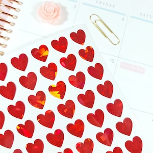 Tiny Heart 0.2"~0.5" Inch Vinyl Sticker Sheet - Etsy