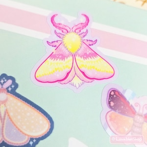 Lovable Moths Vinyl Sticker Sheet - Etsy