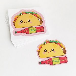 Let's Taco Bout IT Vinyl Sticker - Etsy